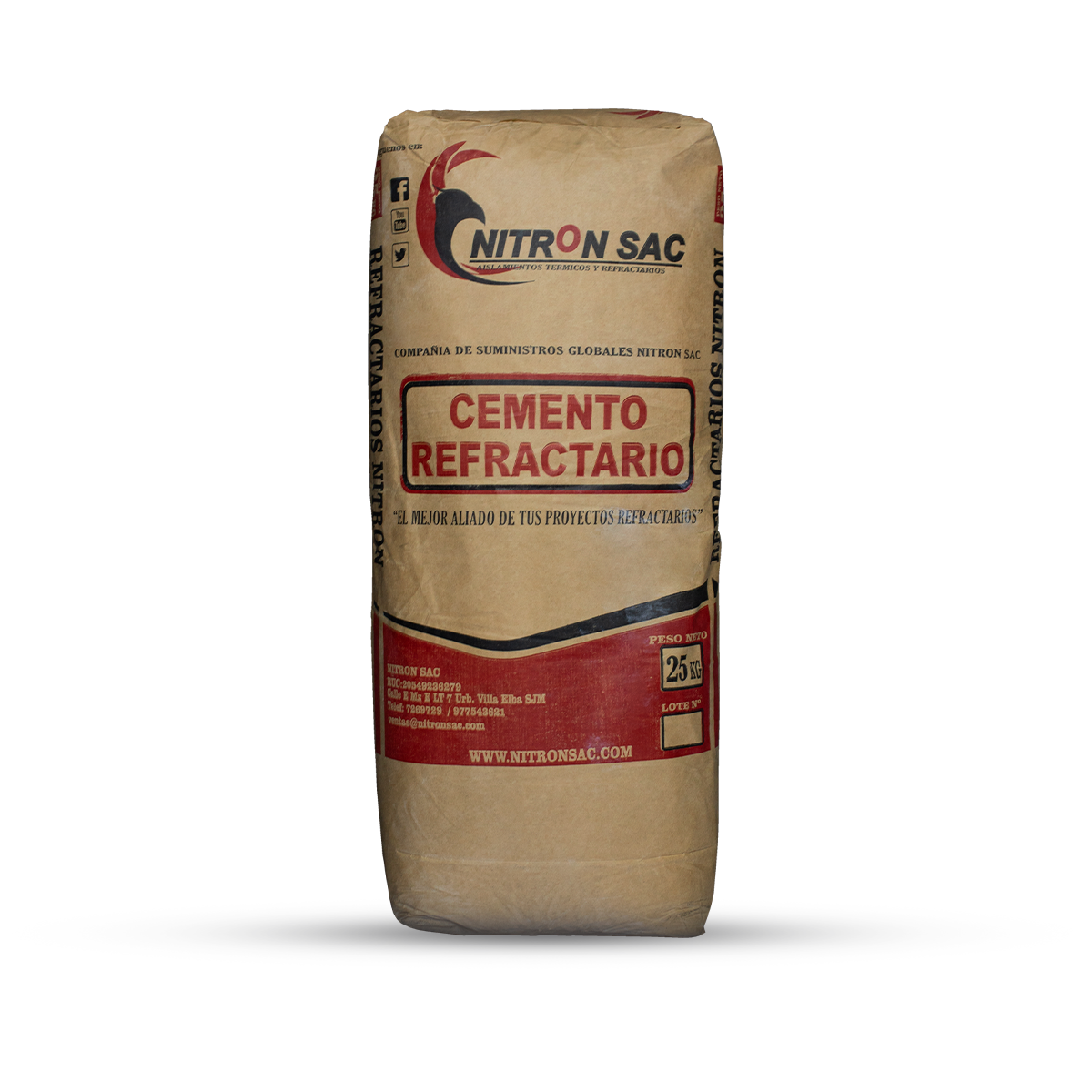 Cemento Ultra Refractario de 25 kilos – Grillcorp
